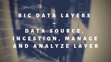 Big Data Layers Data Source Ingestion Manage And Analyze Layer