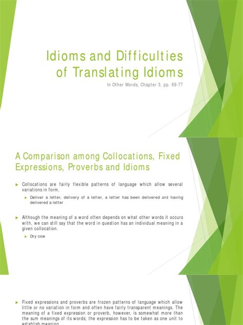 Idioms And Fixed Expressions Pdf Idiom Human Communication