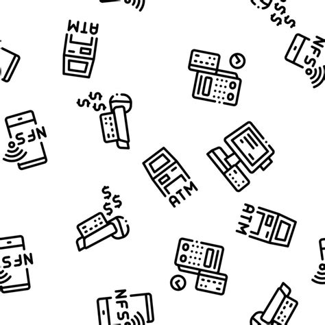 Pos Terminal Device Seamless Pattern Vector 17388862 Vector Art At Vecteezy