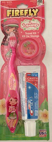 Strawberry Shortcake Firefly Pink Toothbrush Travel Kit With Crest Toothpaste Warehousesoverstock