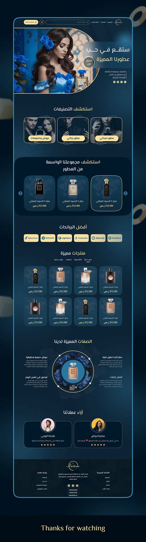 Perfume Website Ui Design Ecommerce Behance