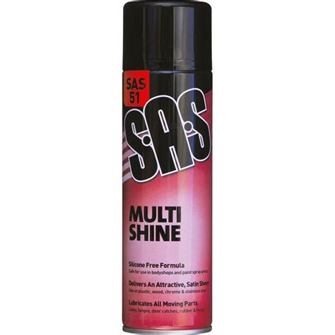 Multi Shine Sas51 Pack Of 6 X 500ml Aerosols Workshop Essentials Online