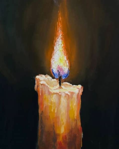 Candle Painting Art Inspiration
