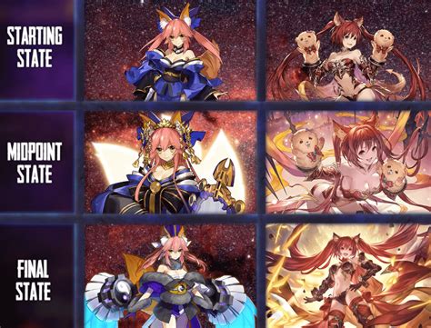 Tamamo No Mae Vs Cerberus Fate Grand Order Vs Granblue Fantasy Fight