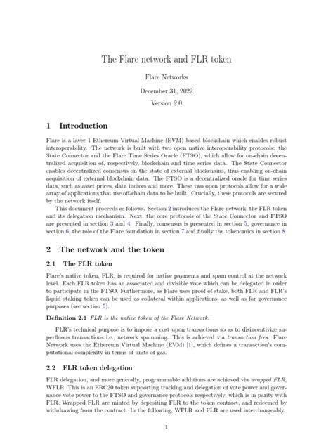 Flare White Paper V2 Pdf Cryptocurrency