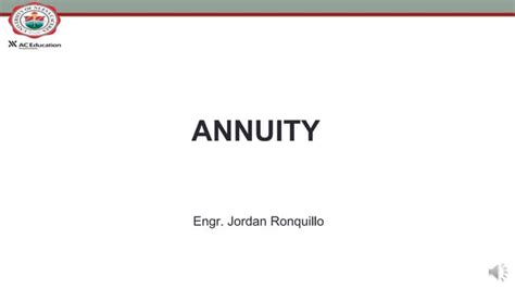Annuity Problems Solve Pptx