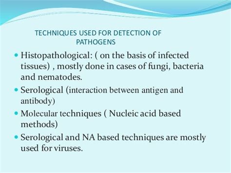 Different Techniques For Detection Of Plant Pathogens