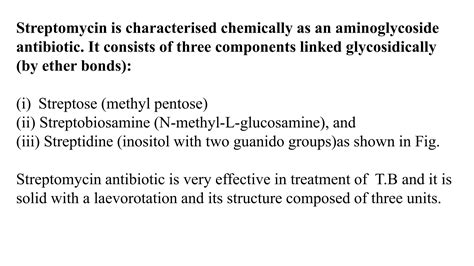 Streptomycin Structural Features Pptx
