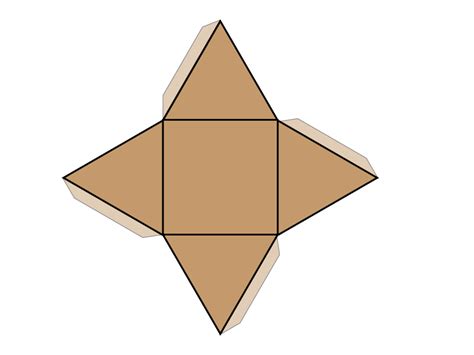 Net Of A Triangular Pyramid Prism And Pyramid Nets Lesson Plan