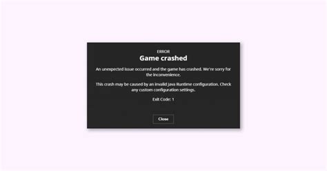 Fix Exit Code 1 And Exit Code 1 In Minecraft Game Crashed Mefmobile