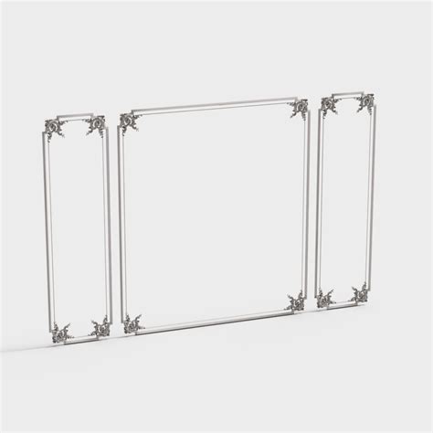 欧式墙面雕花3d模型下载 墙面雕花3d模型下载 免费3dmax模型库 酷家乐