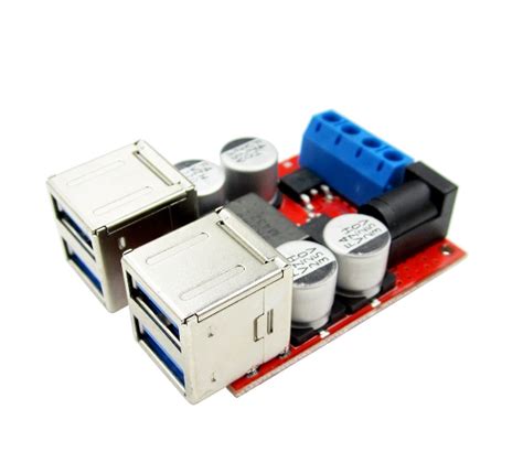 Понижающий Dc Dc преобразователь 8А 5v 4 Usb продажа цена в Алматы Моделизм от Arduino