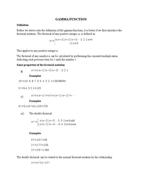 2 Integral Definition And Properties Of Gamma And Beta Functions Pdf