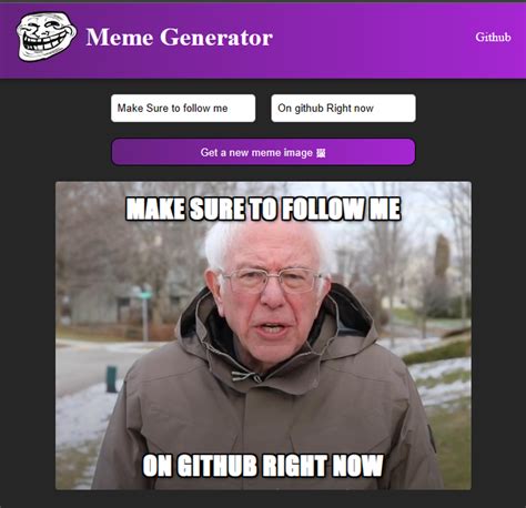 GitHub Oyesaurabh Meme Maker This App Is Built Using React A Popular JavaScript Library For