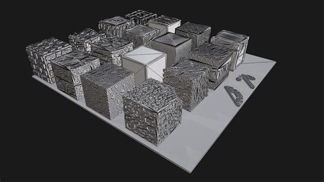 Cube Voxel Free Vr Ar Low Poly 3d Model Cgtrader