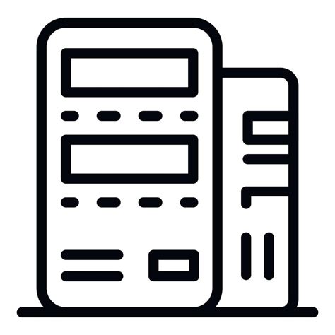 Modern Server Icon Outline Style 15366827 Vector Art At Vecteezy