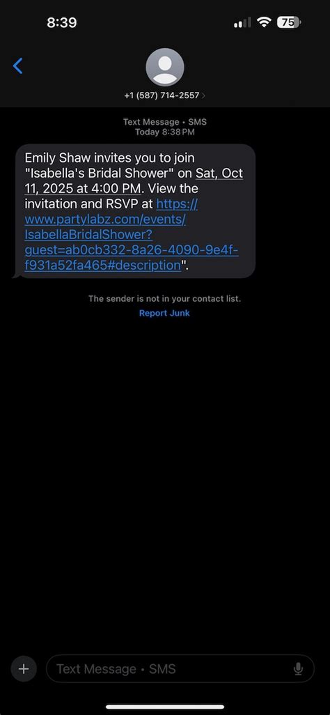 Text Invitations