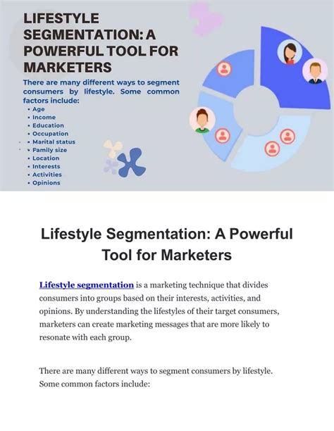 Ppt Lifestyle Segmentation A Powerful Tool For Marketers Powerpoint Presentation Id 12236902