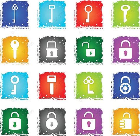 Lock And Key Icon Set Lock And Key Safety Key Vector Lock And Key Safety Key Png And Vector