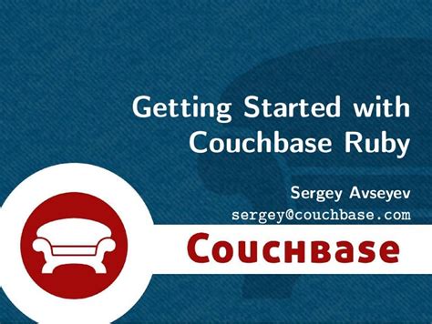 getting started with couchbase ruby