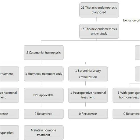 Algorithm Summarizing Thoracic Endometriosis Management Protocols
