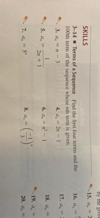 Find The First Four Terms And The 100th Term Of The