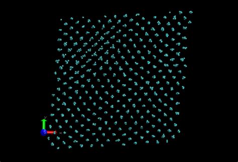 configuration of 3456 ions at a shear near 0 16 the crystal is just