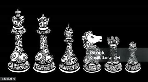 체스 조각 세트 그리기그림 체스 체스 조각 전당포체스 조각 여왕체스 조각 킹 체스 조각일러스트 레이 션 T 셔츠에 대한 스톡