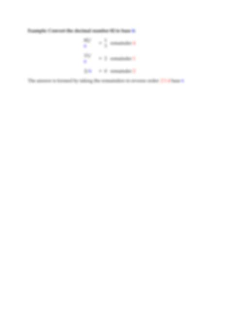 solution number system conversion binary to decimal and vice versa