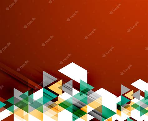 Premium Vector Triangle Pattern Composition Abstract Background With Copyspace