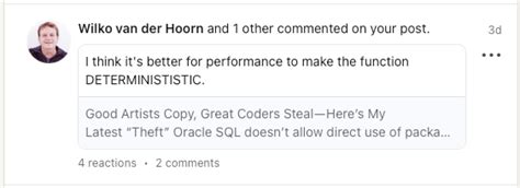 Boosting Query Performance With Deterministic Functions In Oracle By