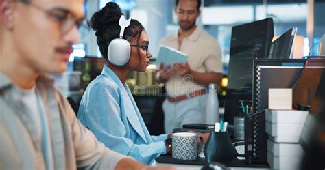 Coworking Space Creative And Business People With Computer