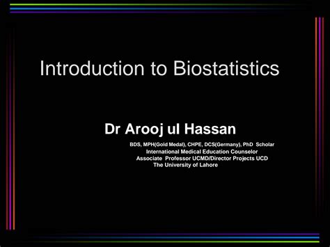 SOLUTION Introduction To Biostatistics Studypool