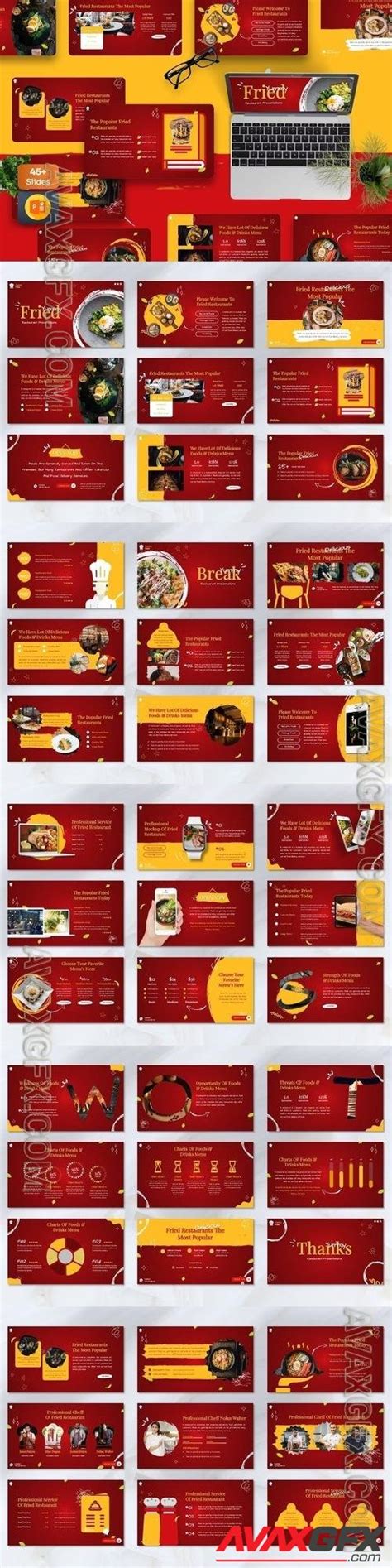 Fried Food Restaurant Powerpoint Templates Pptx Avaxgfx