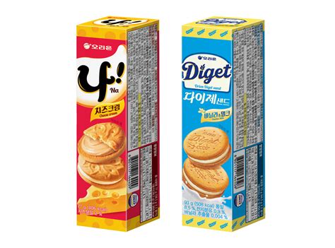 오리온 나 샌드 다이제 샌드 2종 리뉴얼 출시