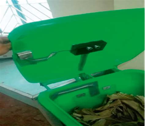 Smart Bin With Ultrasonic Sensor Equipped At Surface Level Download