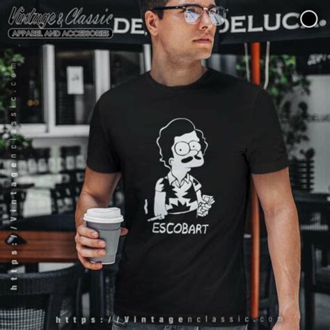 Pablo Escobar X Bart Simpson Escobart Shirt Simpsons And Narcos