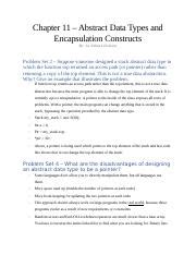 Chapter Abstract Data Types And Encapsulation Constructs Docx Chapter Abstract Data