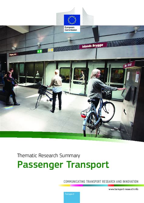 Pdf Thematic Research Summary Passenger Transport