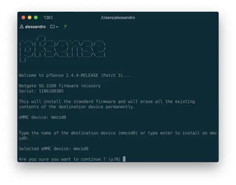 Reinstalling PfSense And Restoring From Backup With Blue Ink