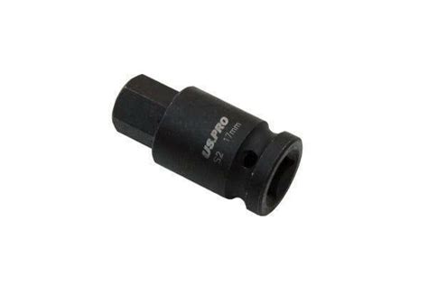 Us Pro Tools 12 Dr Impact Hex Bit Socket M17 X 55mm 3323