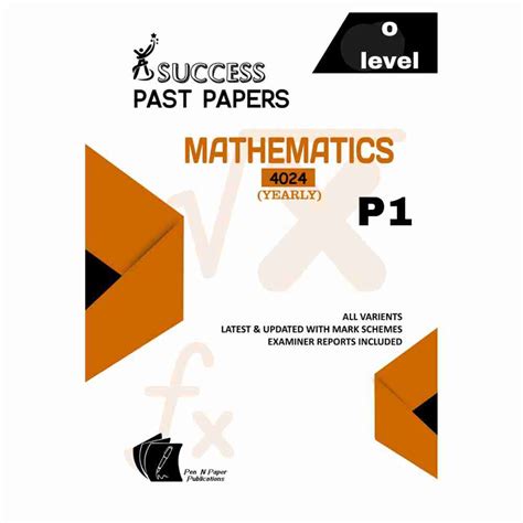 O Level Mathematics Paper 1 Yearly Unsolved Past Papers Maryam