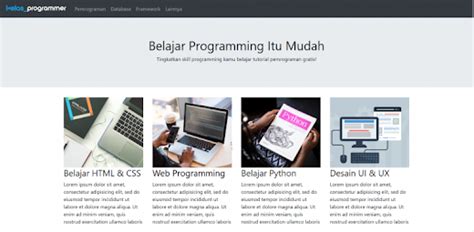 PWEB Tugas Membuat Halaman Web Dengan Bootstrap