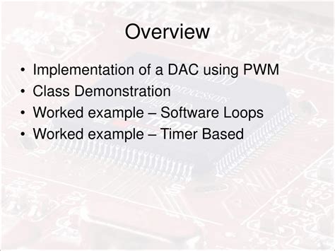 Ppt Lecture 16 Digital To Analog Converter Pwm Implementation