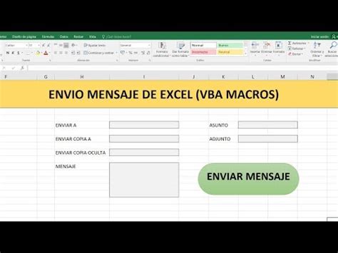 Enviar Emails Desde EXCEL Usando Macros Y VBA