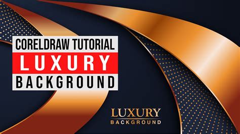 🔥 Coreldraw Tutorial How To Create Premium Vector Luxury Background Illustration 🔥 Youtube