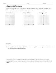 Study Guide And Intervention Exponential Functions Pdf NAME DATE PERIOD Exponential Functions