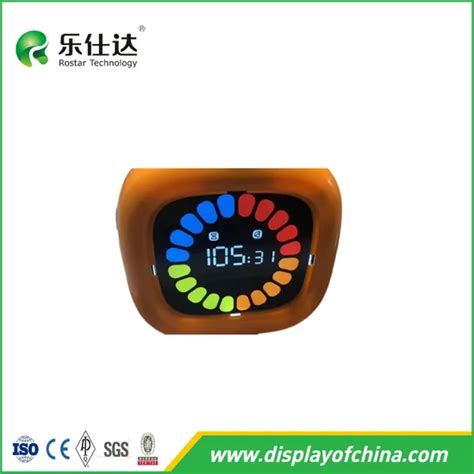 va negative transmissvie clock display with pin connector segment lcd screen segment lcd