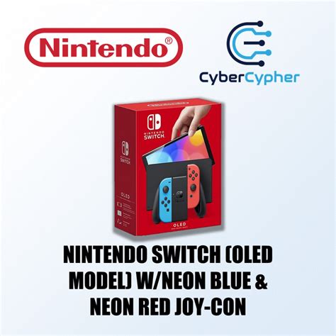 Official Reseller Nintendo Switch Oled Model Wneon Blue And Neon Red