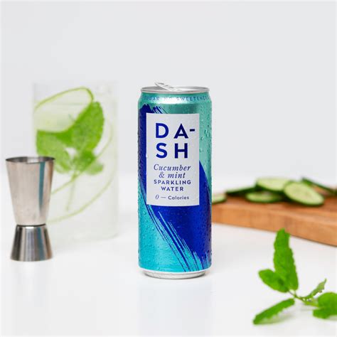 Dash Cucumber And Mint Sparkling Water 330ml Siradis Sugar Free
